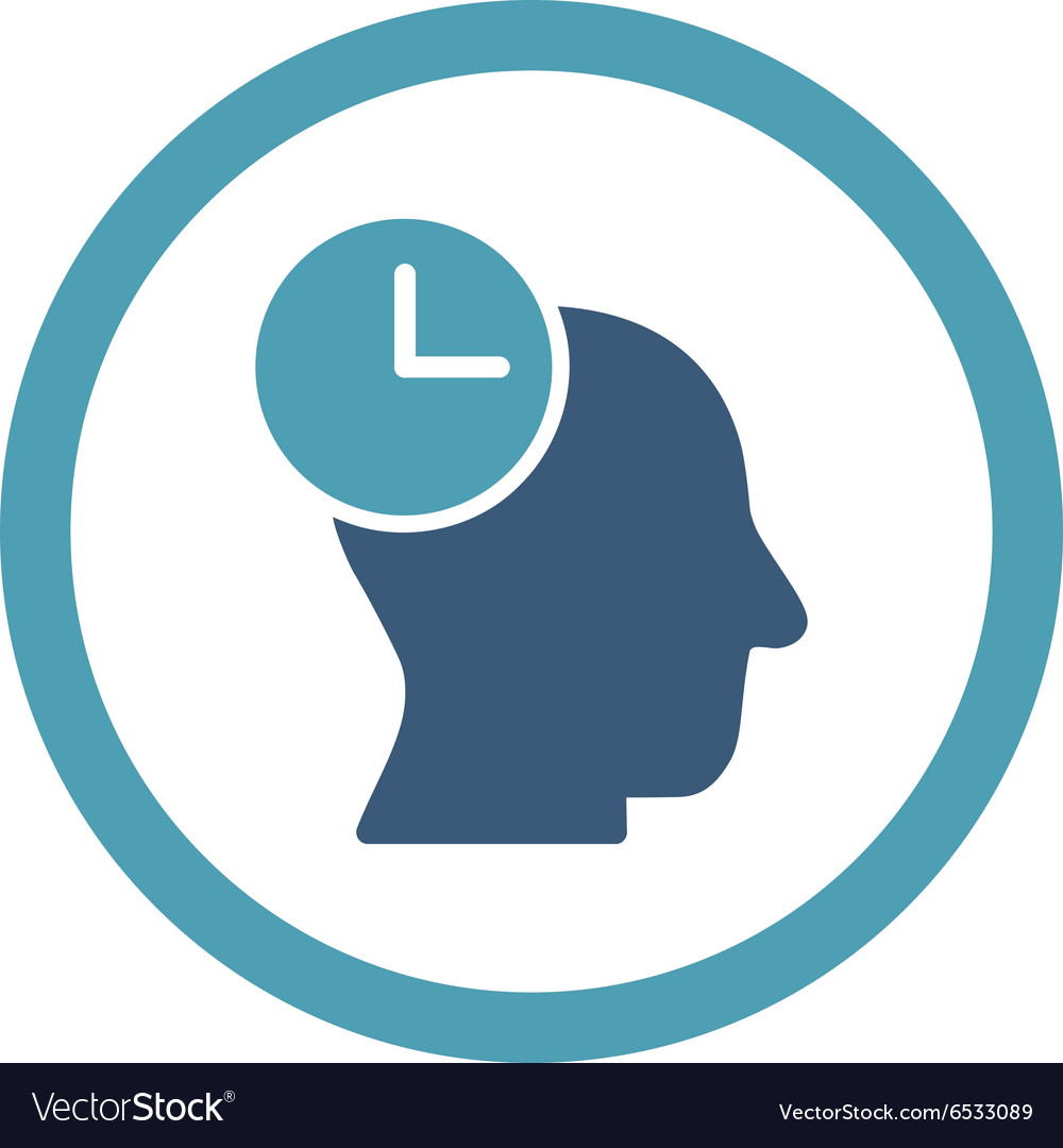 Time thinking icon Royalty Free Vector Image - VectorStock