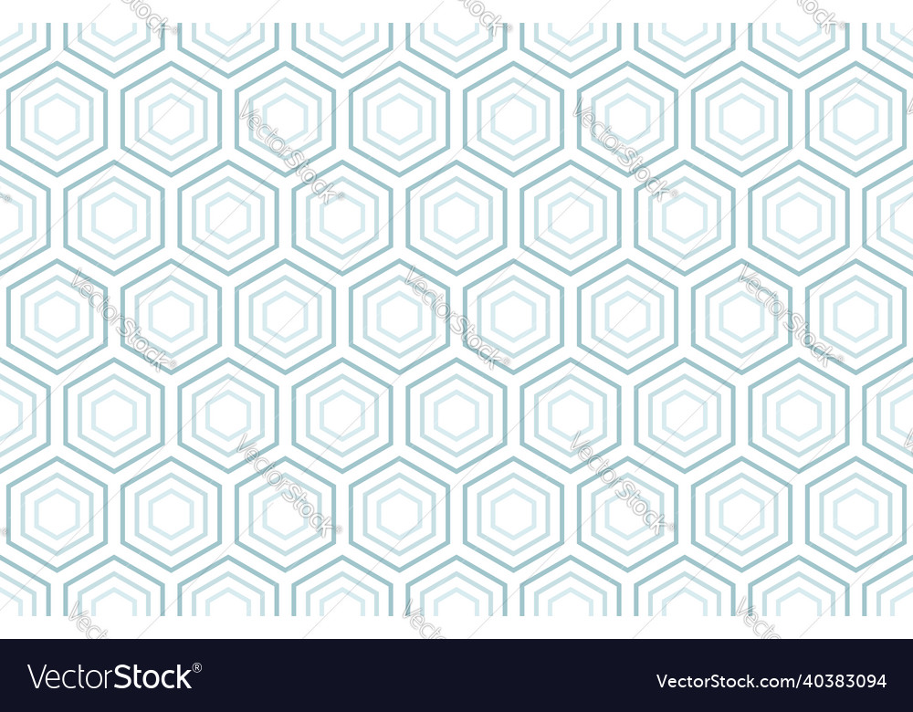 Abstract seamless pattern with offset hex cells Vector Image