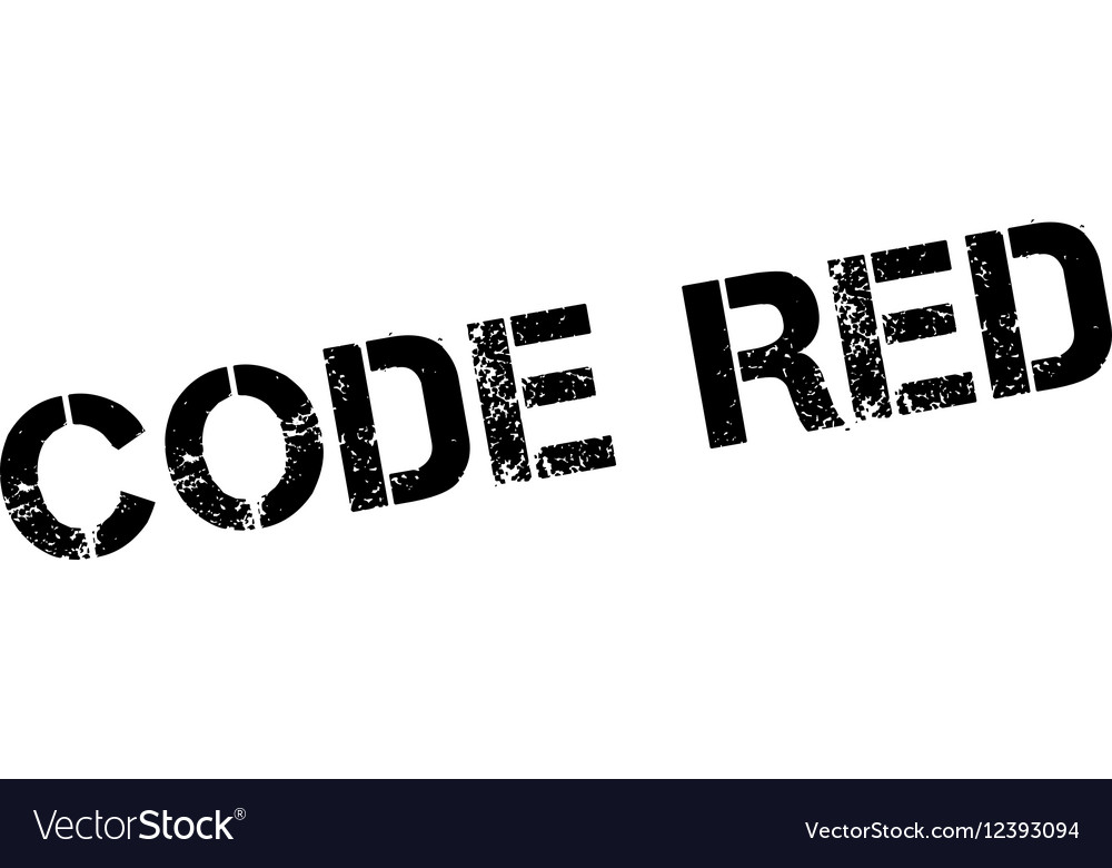 Code Red rubber stamp Royalty Free Vector Image