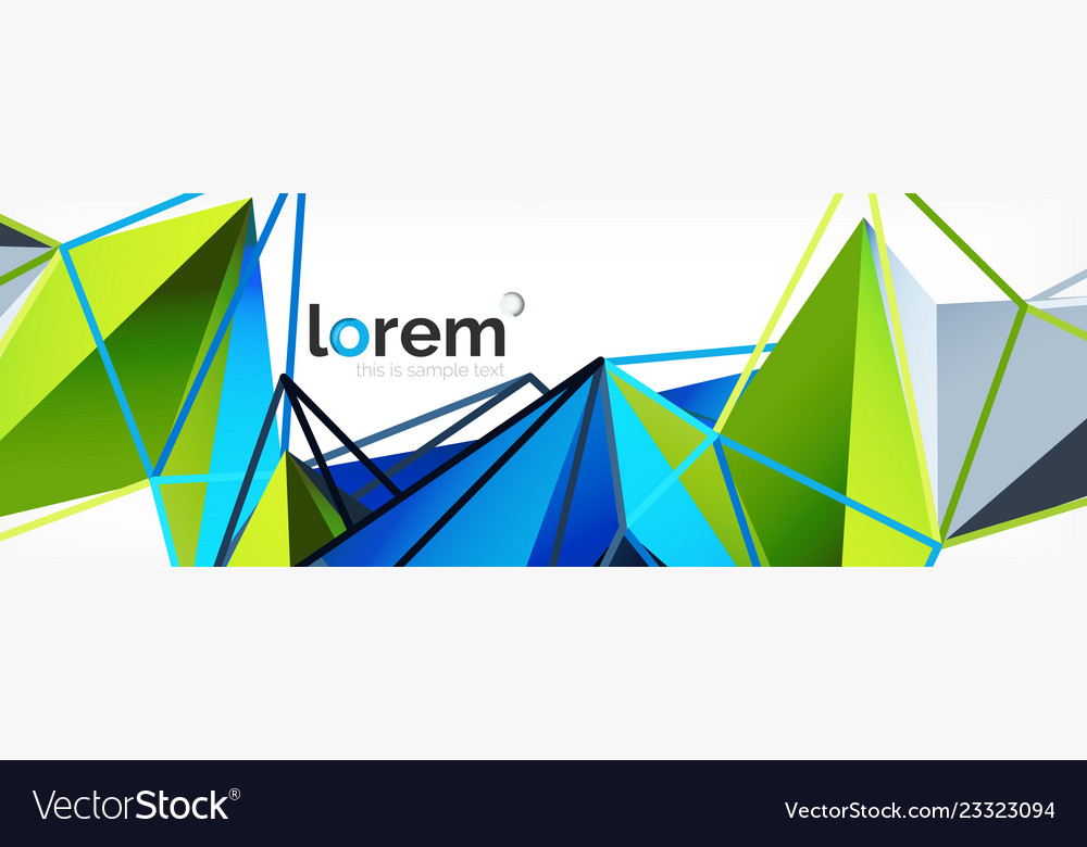 Colorful geometric triangle background Royalty Free Vector