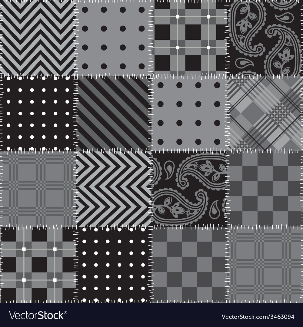 Square patchwork pattern Royalty Free Vector Image