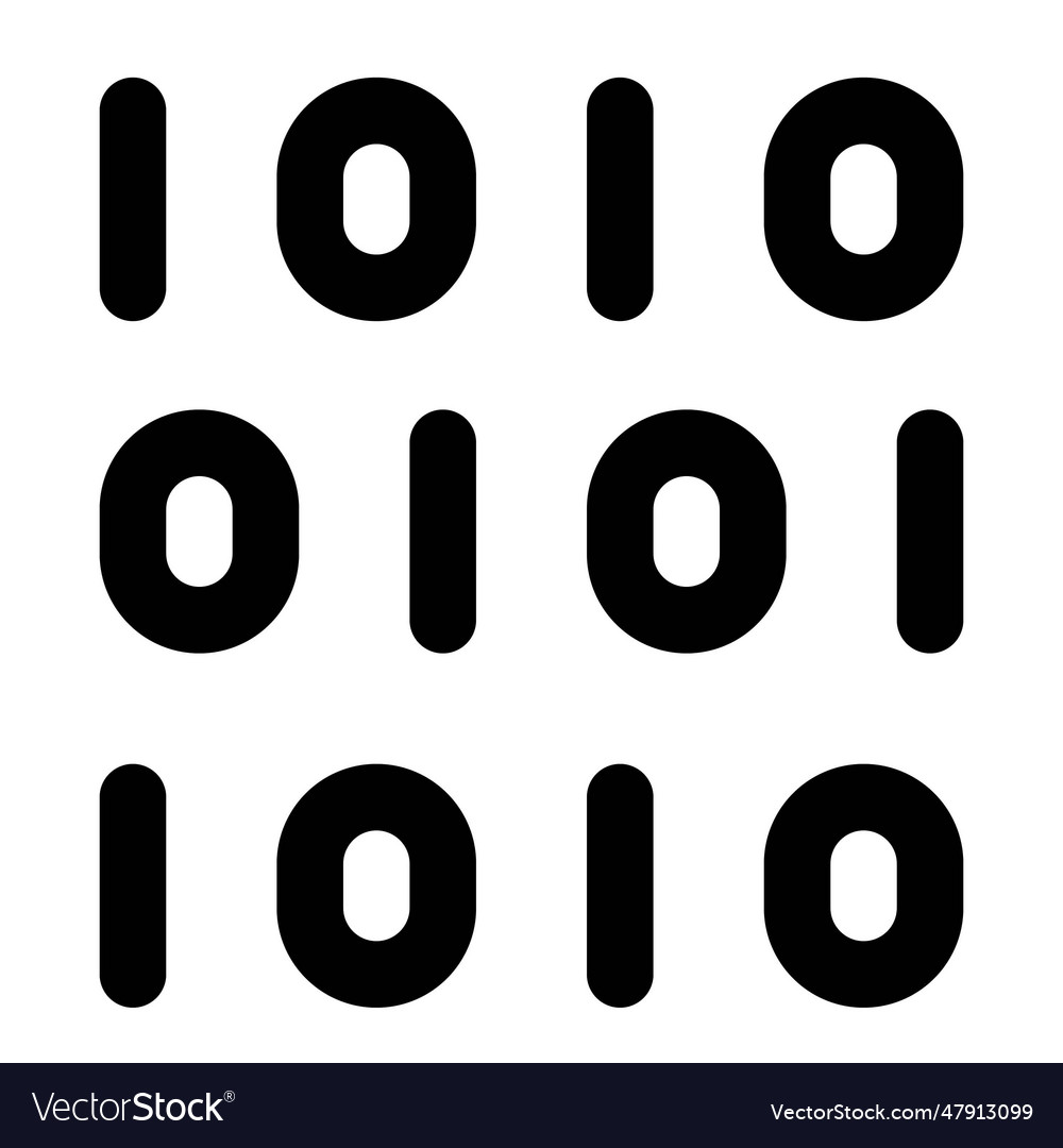 Binary Code Digital Transformation Concept Vector Image