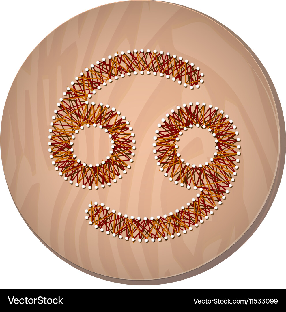 Cancer zodiac sign Royalty Free Vector Image - VectorStock