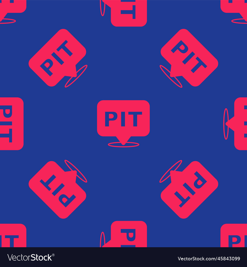 Red pit stop icon isolated seamless pattern Vector Image Red pit stop icon isolated seamless pattern Vector Image