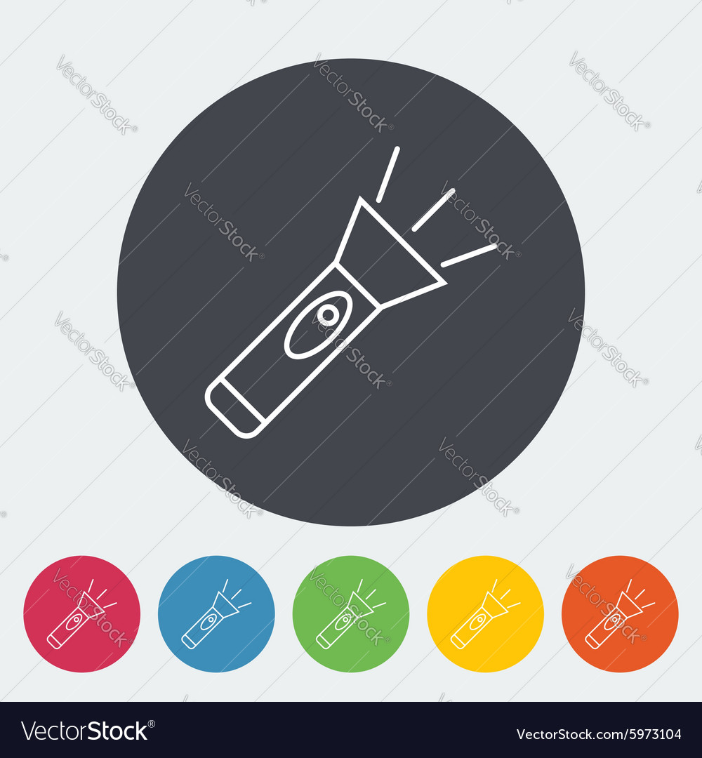 Flashlight Royalty Free Vector Image - VectorStock