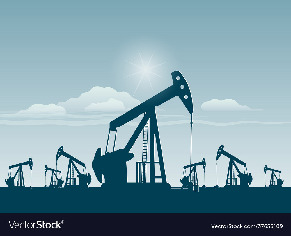 Oil pump Royalty Free Vector Image - VectorStock