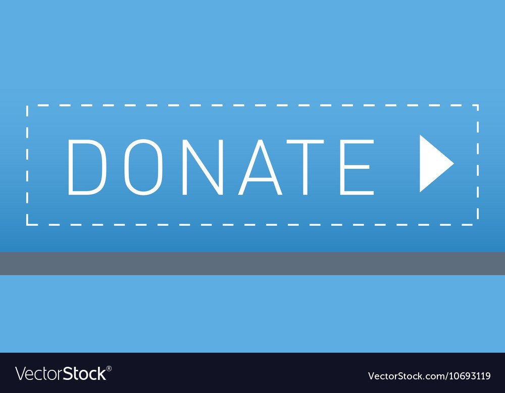 Donate button icon Royalty Free Vector Image - VectorStock