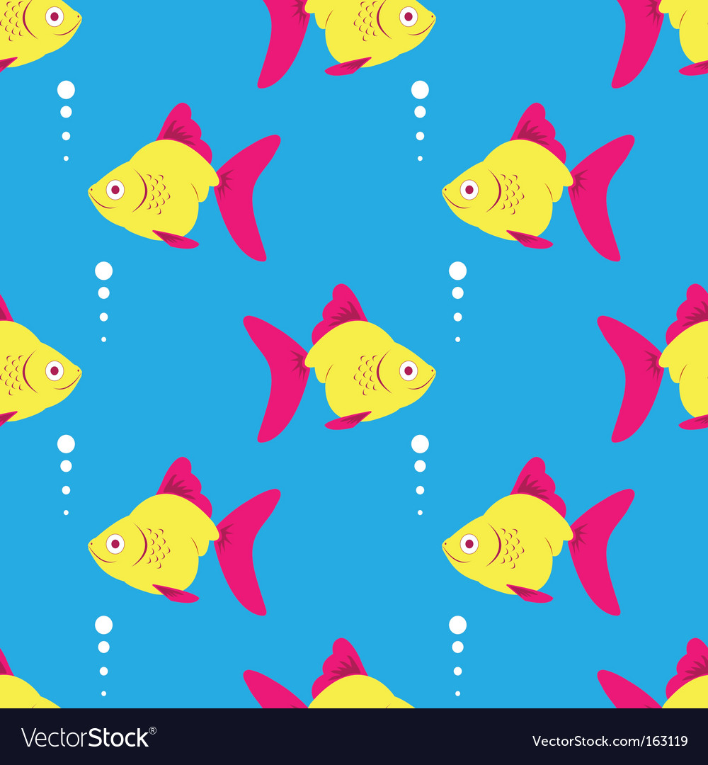 Fish pattern Royalty Free Vector Image - VectorStock