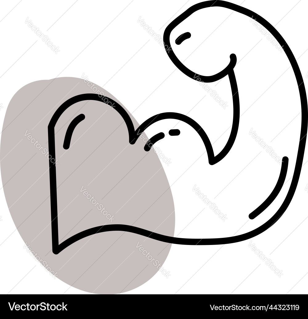 Fitness muscles on a white background Royalty Free Vector