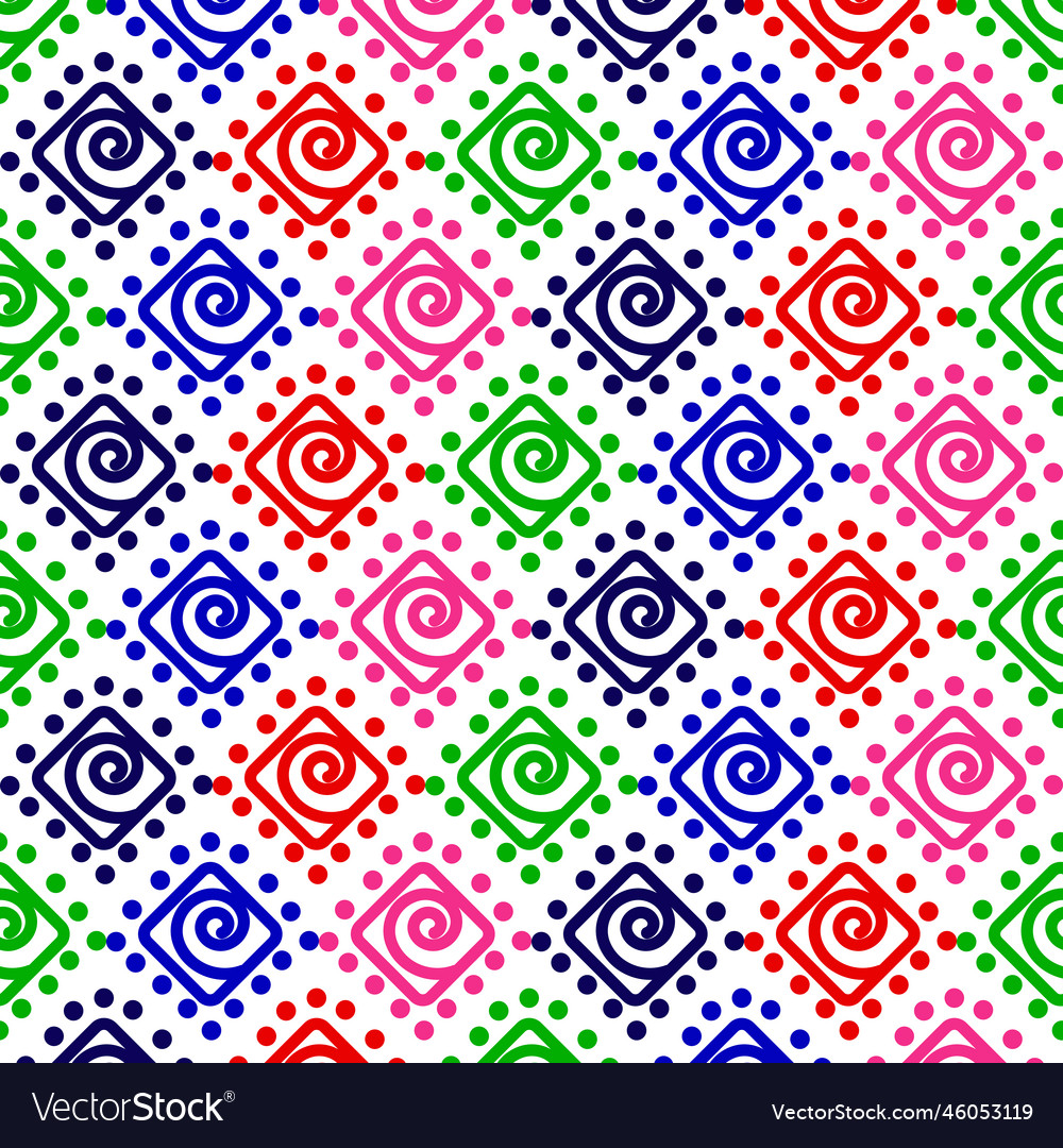 Seamless pattern colorful background design Vector Image