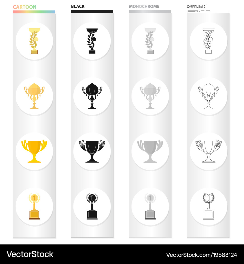 Competition sport achievements and other web Vector Image