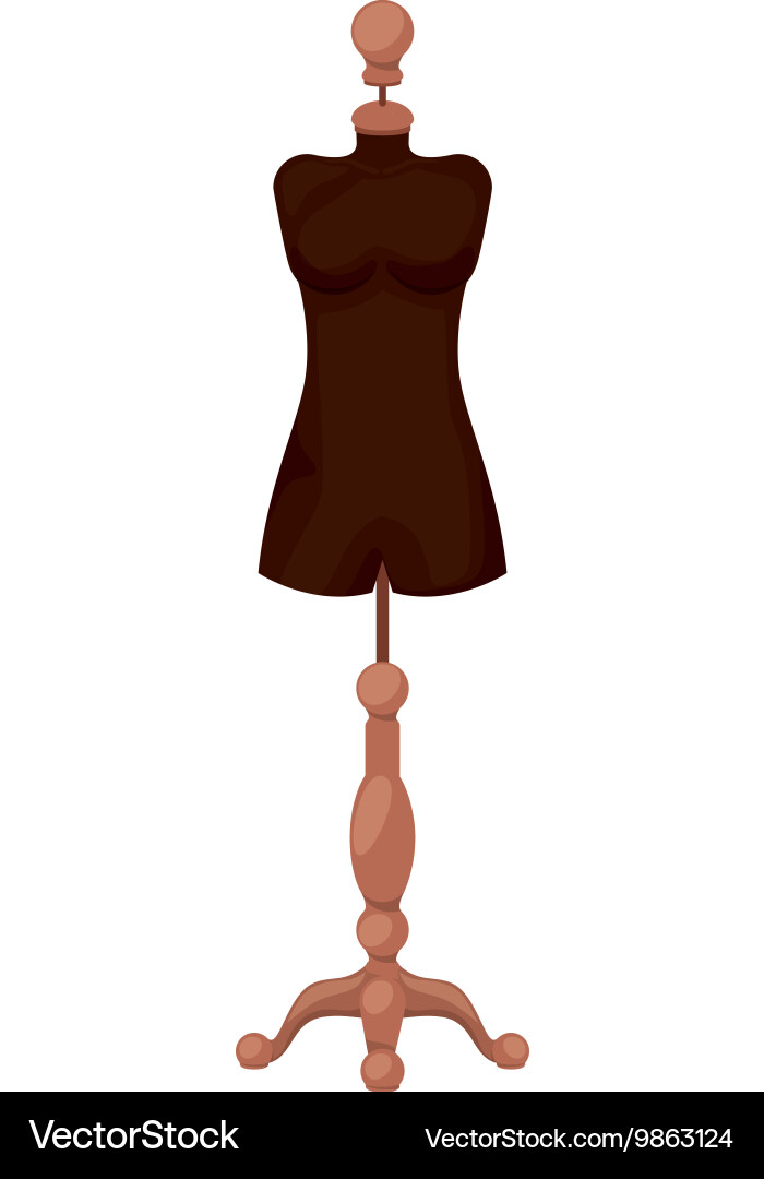 Female mannequin isolated icon design Royalty Free Vector