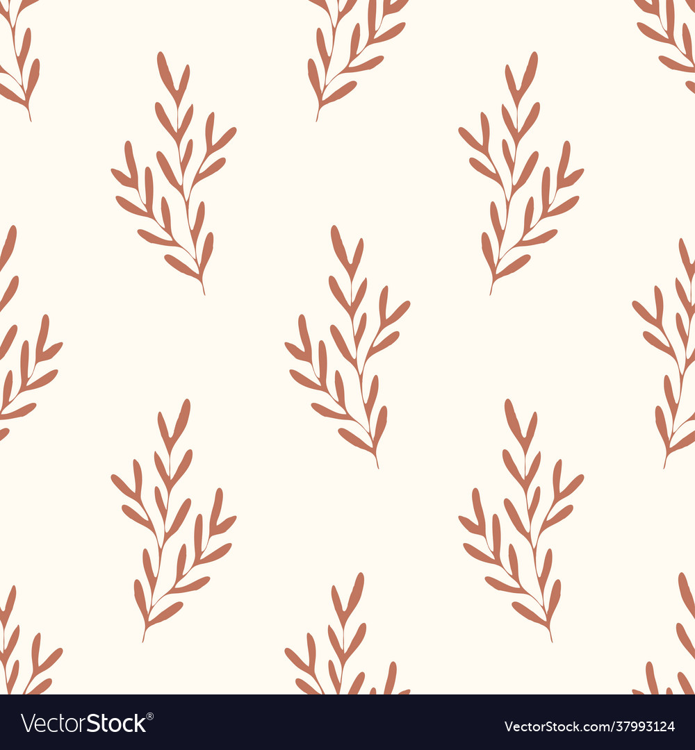 Pattern with branches Royalty Free Vector Image