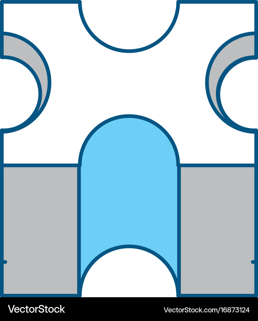 Puzzle piece symbol Royalty Free Vector Image - VectorStock