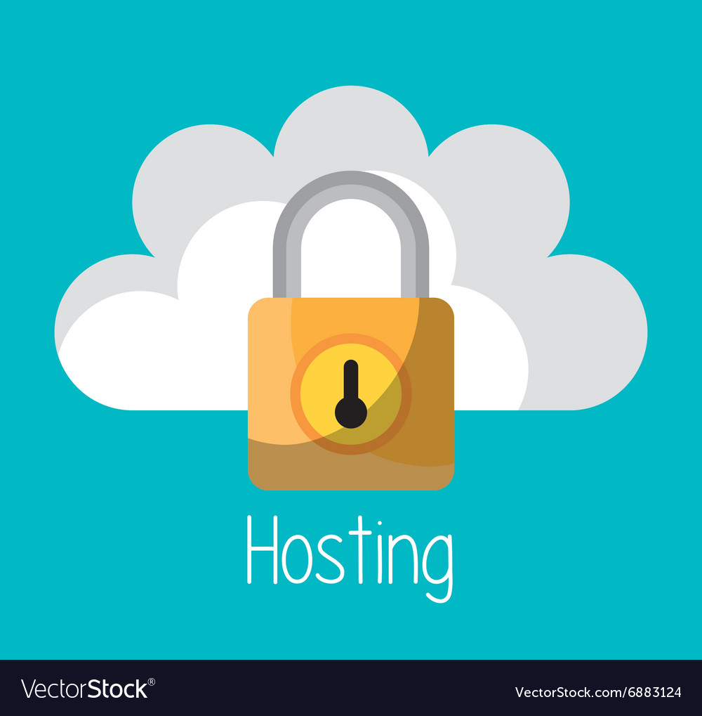 Web hosting and cloud computing Royalty Free Vector Image