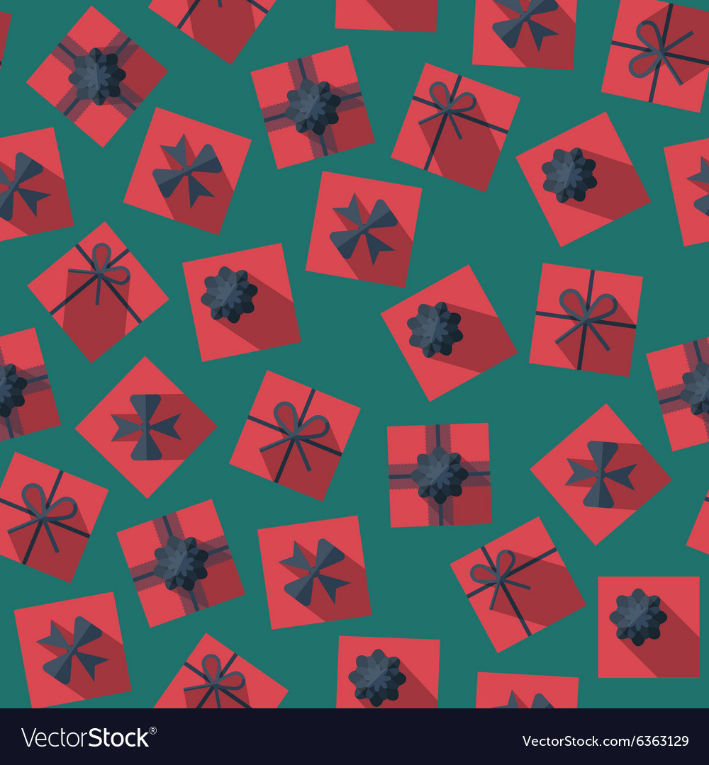 Seamless pattern with gift boxes Royalty Free Vector Image