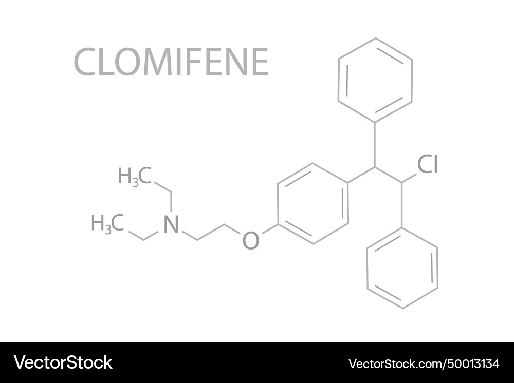 Ibuprofen molecular skeletal chemical formula Vector Image