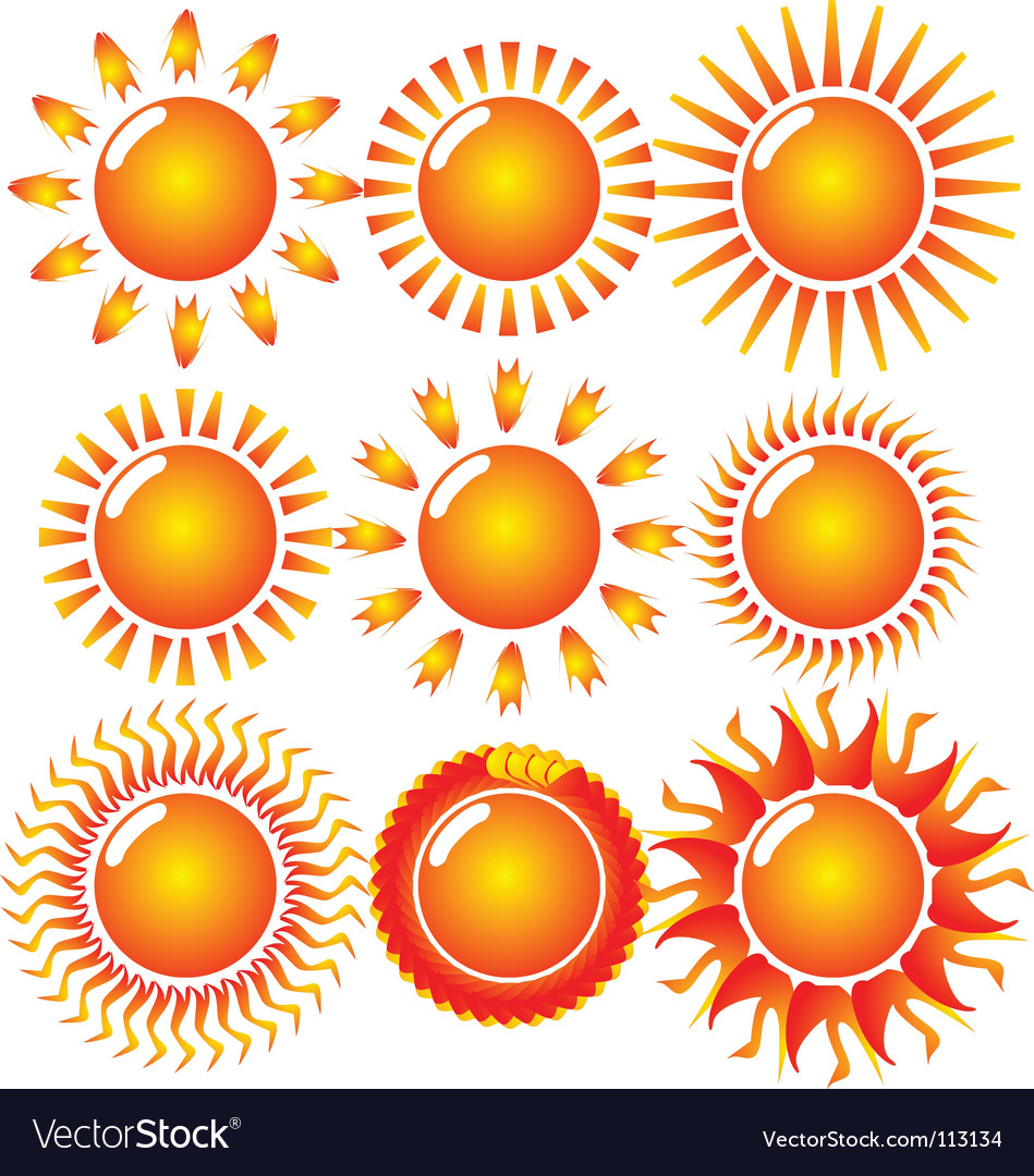 Sun Royalty Free Vector Image - VectorStock