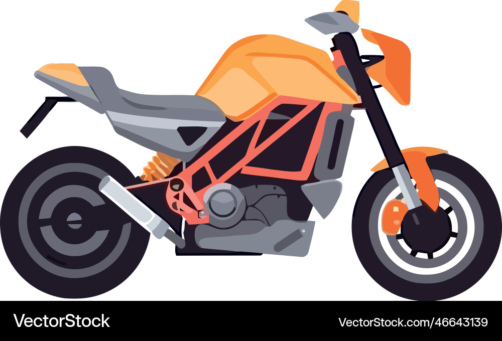 Extreme driving motorcycle Royalty Free Vector Image