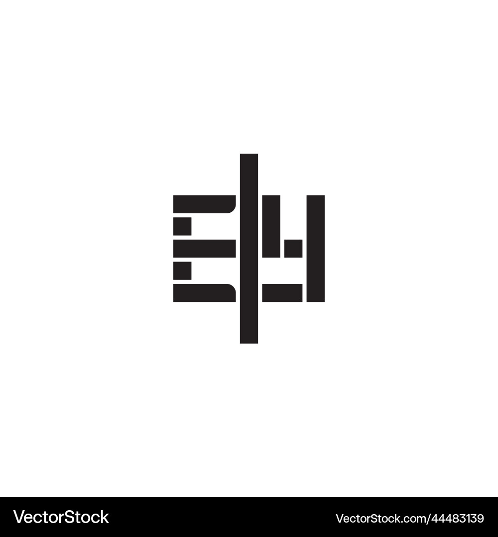 Ey geometric bold concept logo initial Royalty Free Vector