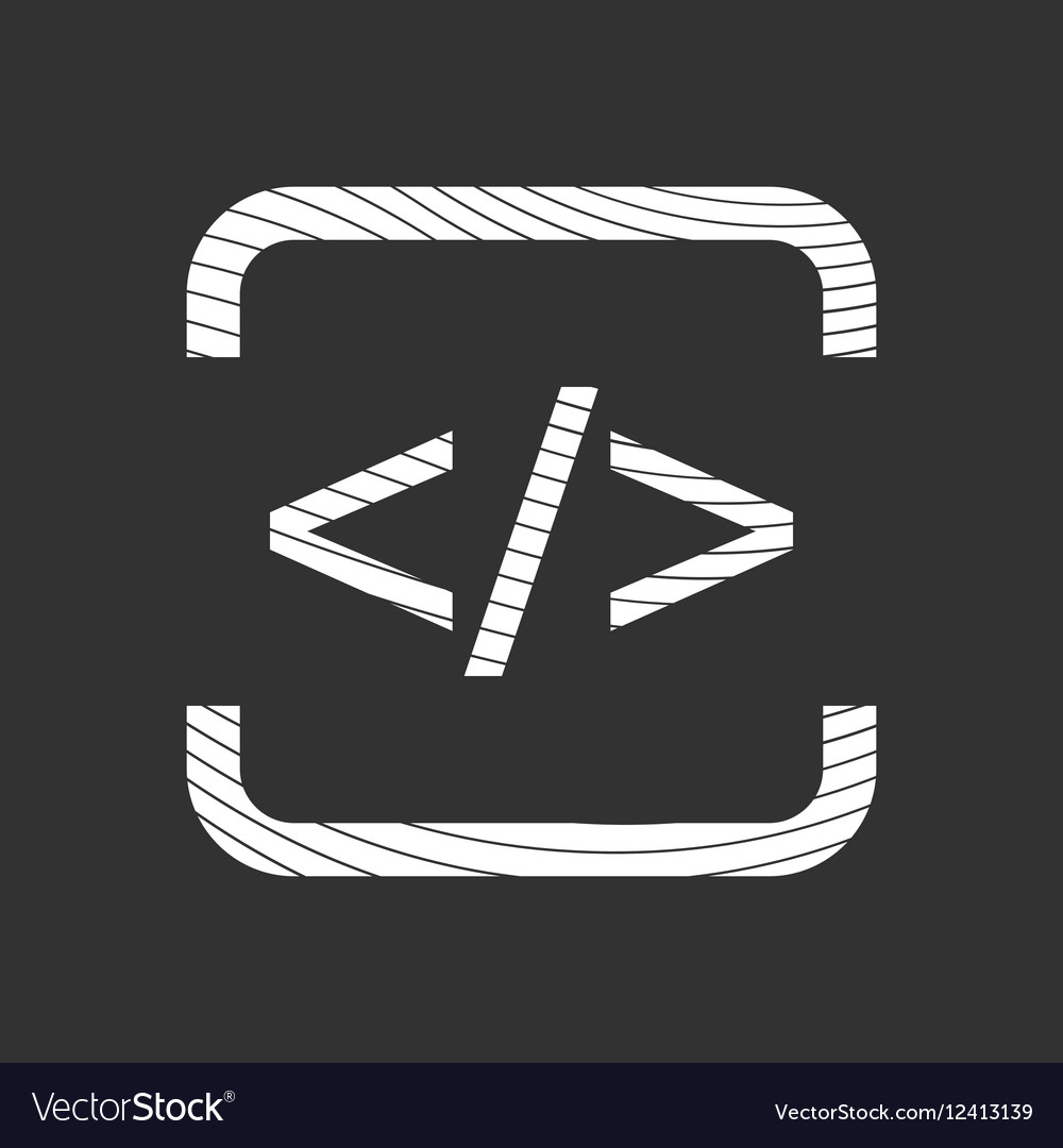 Html flat icon Royalty Free Vector Image - VectorStock