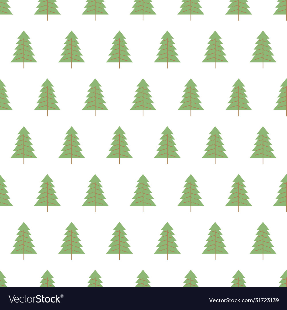 Seamless pattern with colored trees Royalty Free Vector