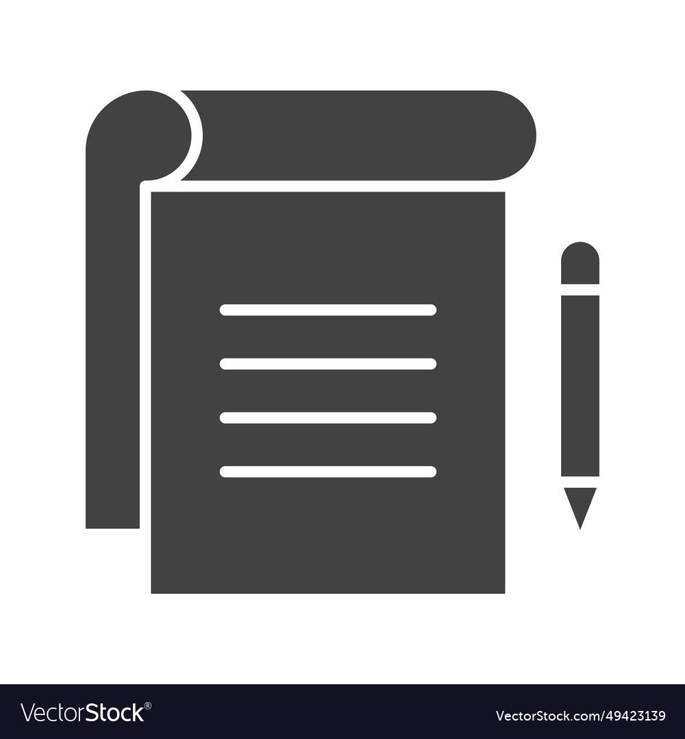 Notizen-Symbol-Bild Lizenzfreies Vektorbild - VectorStock