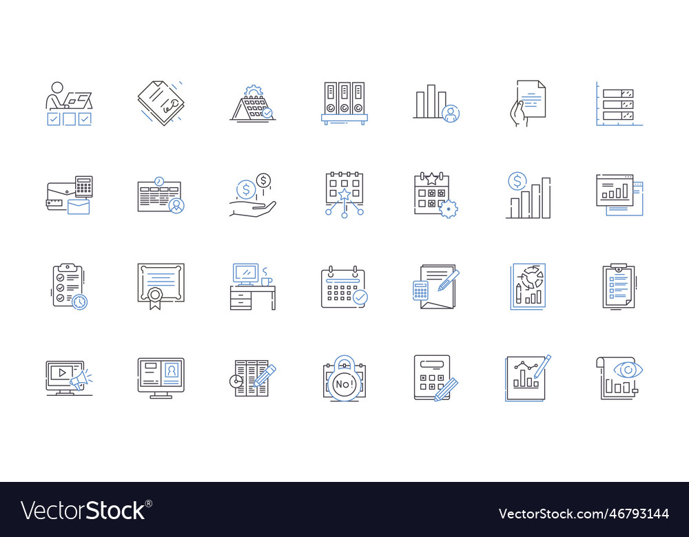 Countdown - timer line icons collection Royalty Free Vector Countdown - timer line icons collection Royalty Free Vector