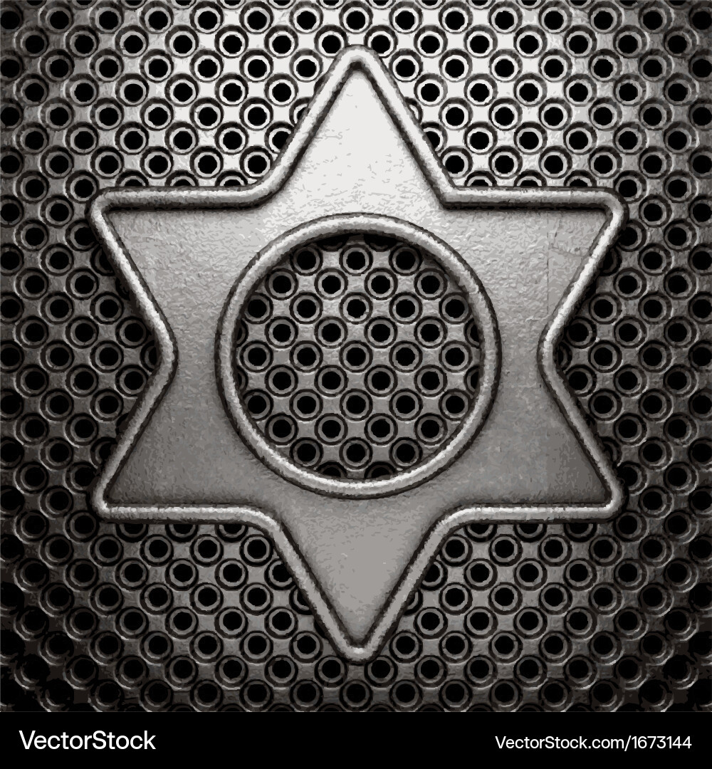 Metal on wall background Royalty Free Vector Image