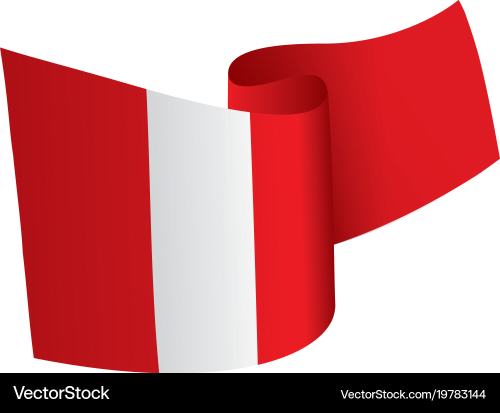 Peru flag Royalty Free Vector Image - VectorStock