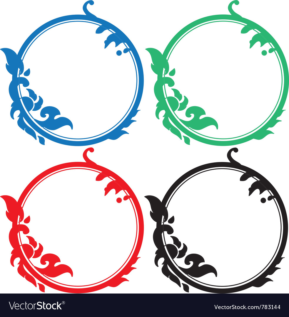 Thai pattern graphic Royalty Free Vector Image