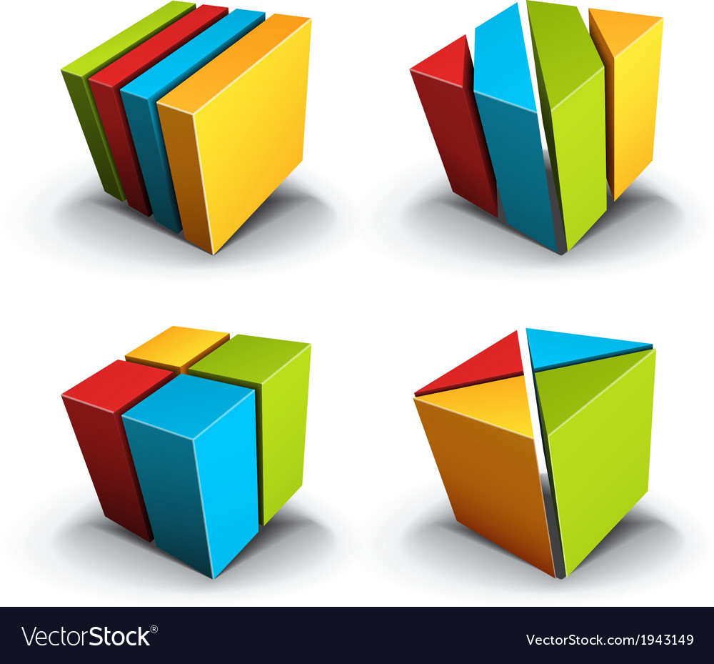 Cubes design element Royalty Free Vector Image