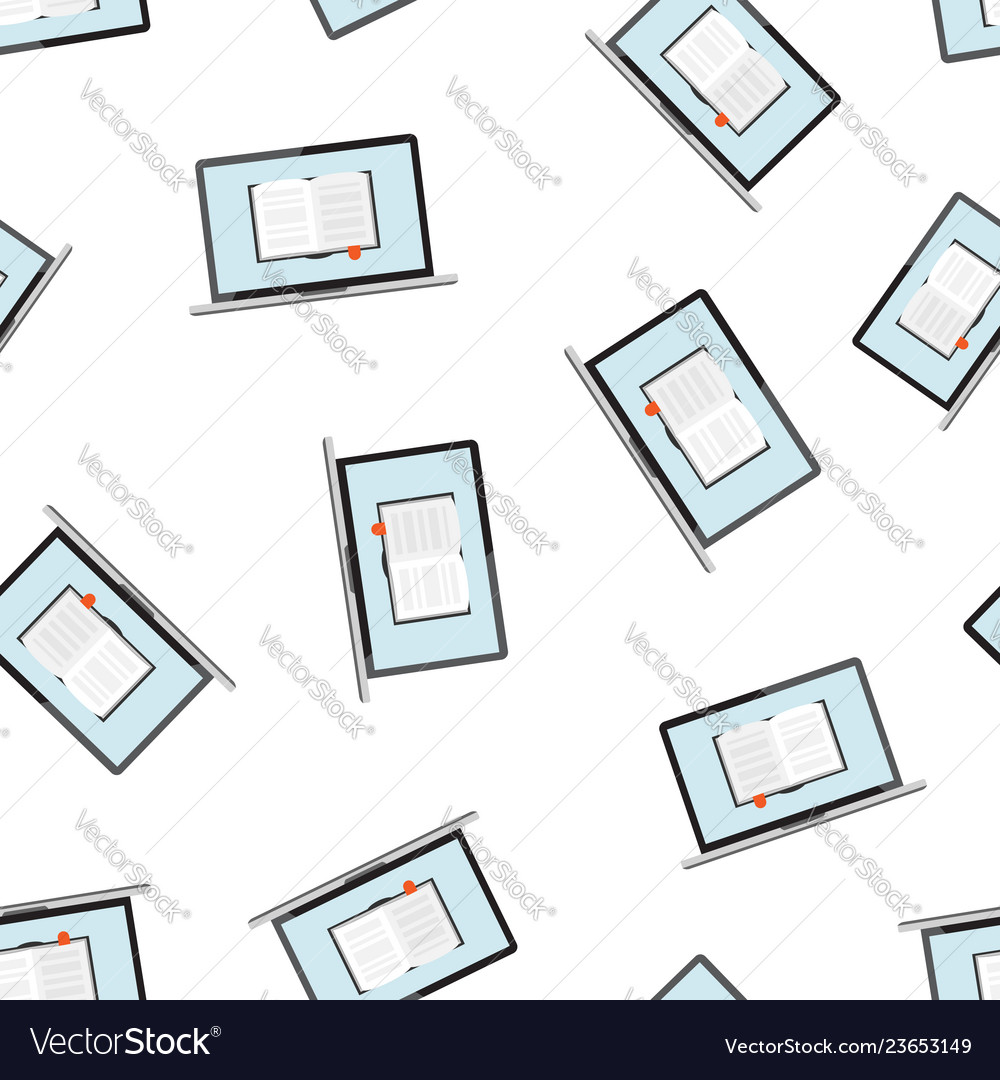 Elearning education icon seamless pattern Vector Image