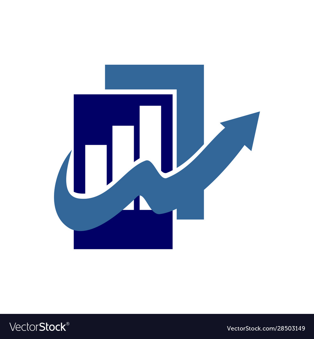 Financial accounting consulting report logo Vector Image Financial accounting consulting report logo Vector Image