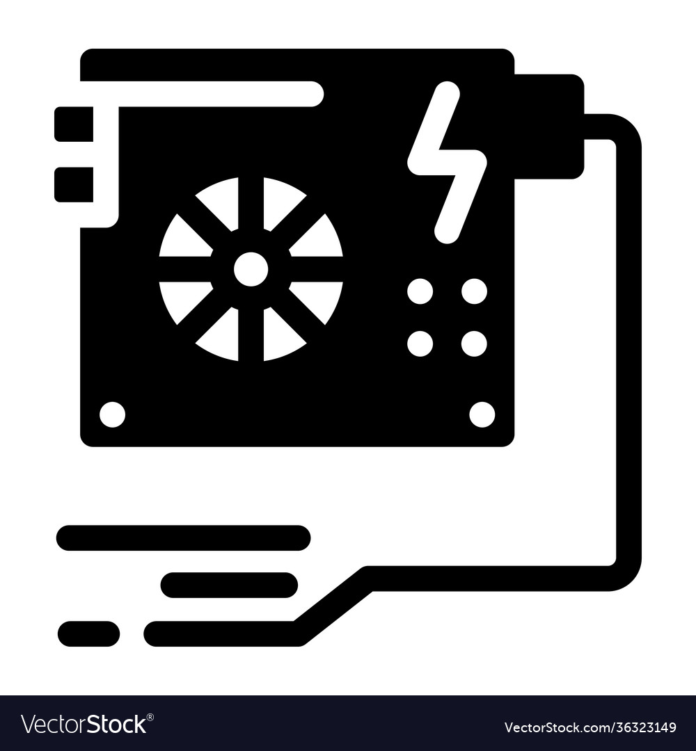 Gpu card Royalty Free Vector Image - VectorStock
