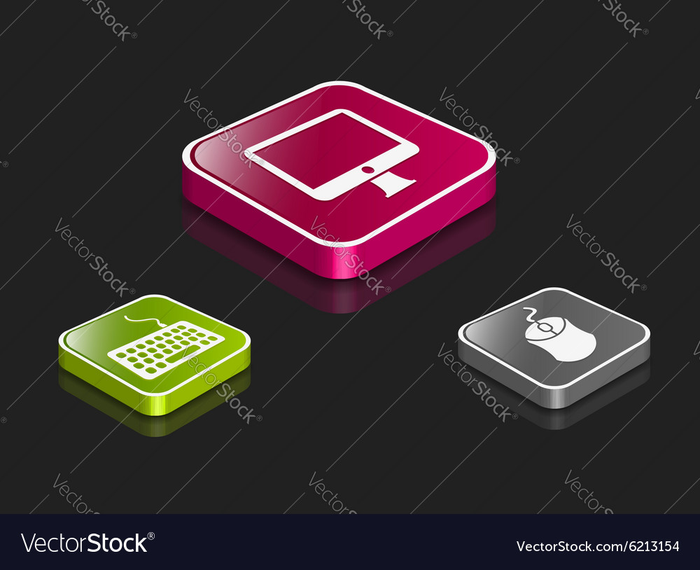 Electronic computer Royalty Free Vector Image - VectorStock