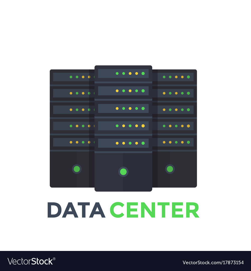Server Room Data Center Royalty Free Vector Image