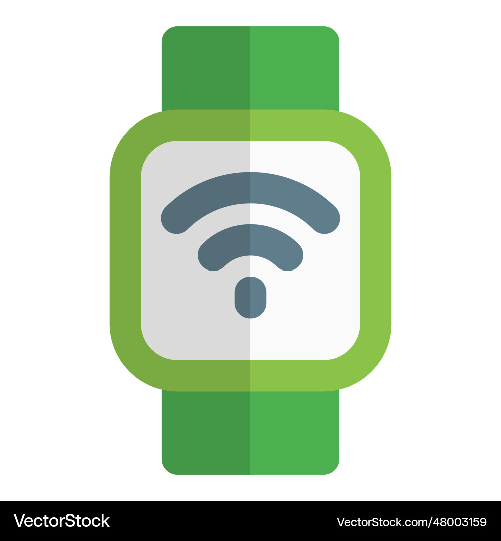 Latest smartwatch with wireless connectivity Vector Image