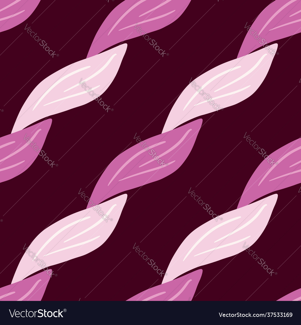 Contrast botanic seamless pattern with pink Vector Image