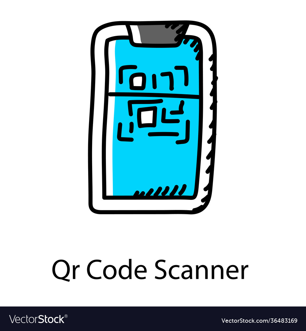Qr code scanner Royalty Free Vector Image - VectorStock