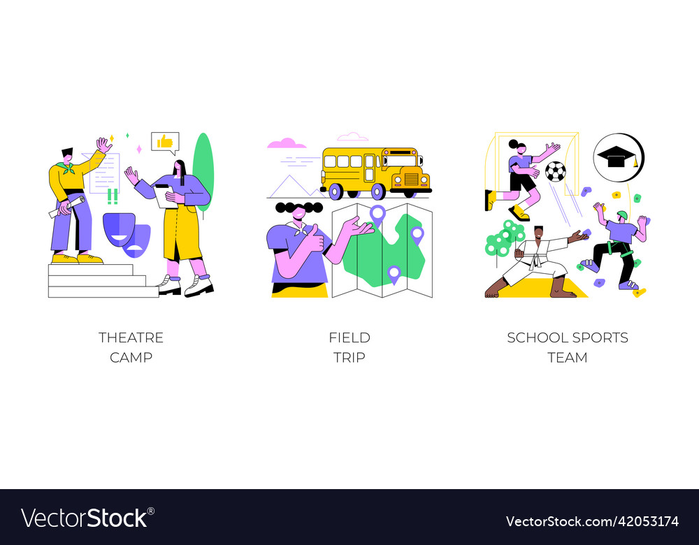 Afterschool activity abstract concept Royalty Free Vector Afterschool activity abstract concept Royalty Free Vector