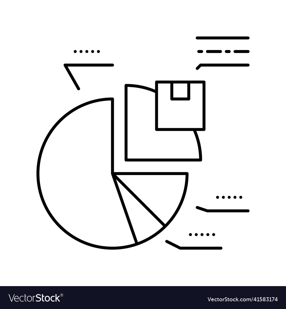 Diagram market research line icon Royalty Free Vector Image Diagram market research line icon Royalty Free Vector Image