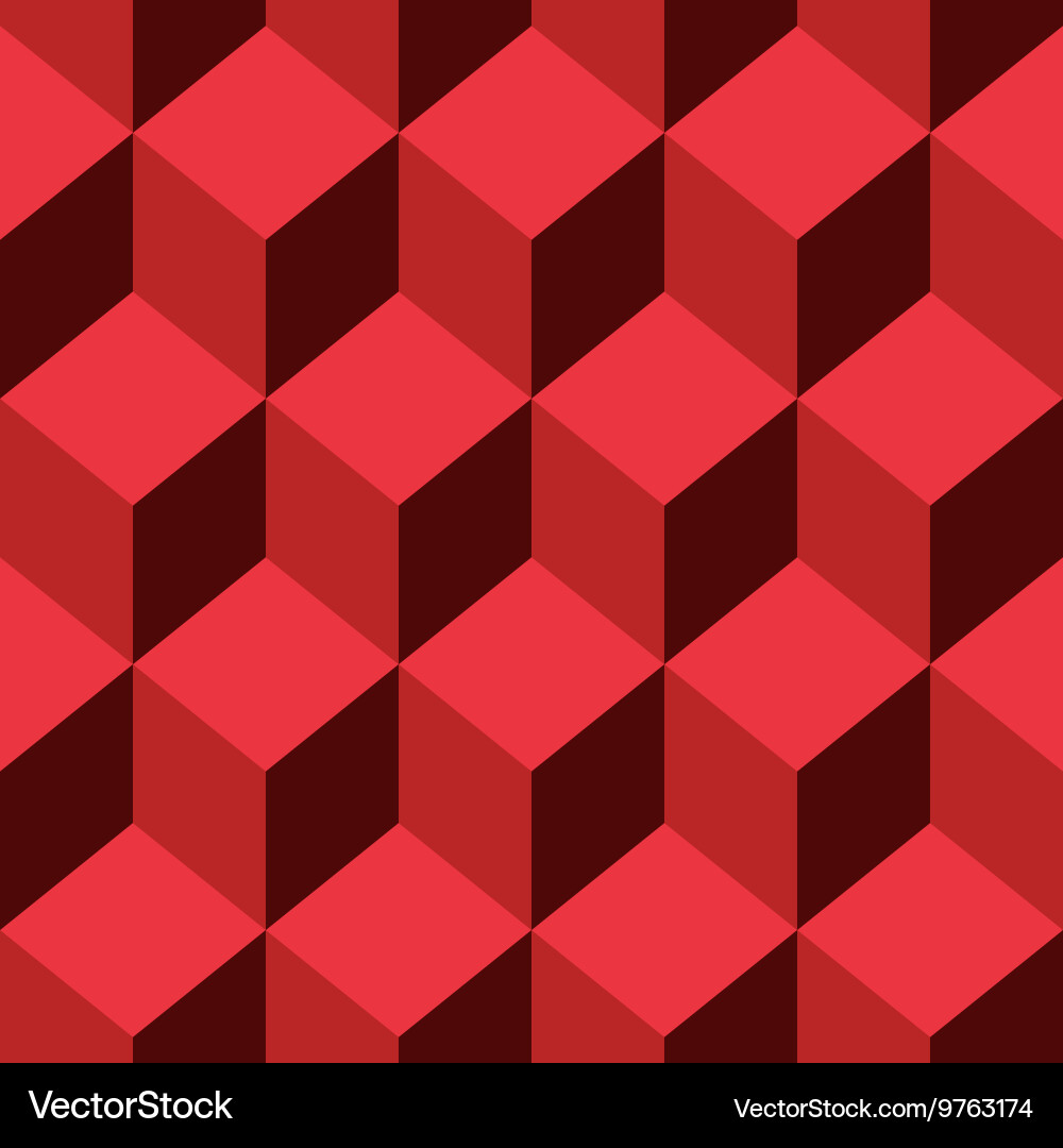 Seamless pattern cube art Royalty Free Vector Image