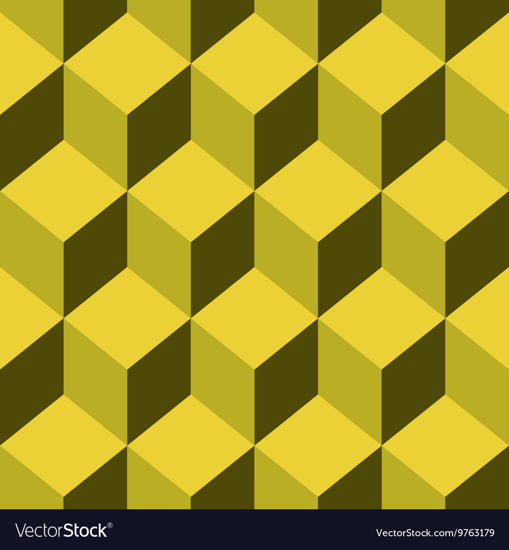 Seamless pattern cube art Royalty Free Vector Image