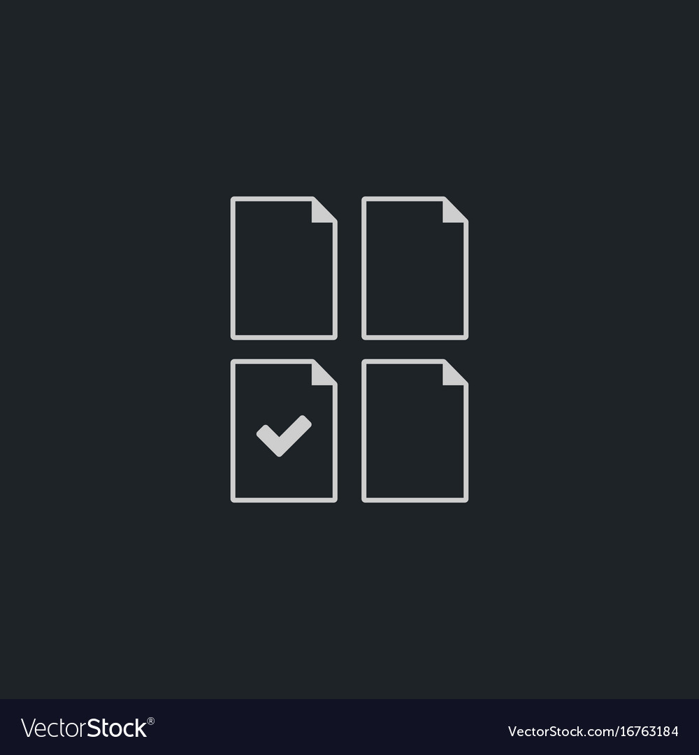 Document icon simple Royalty Free Vector Image