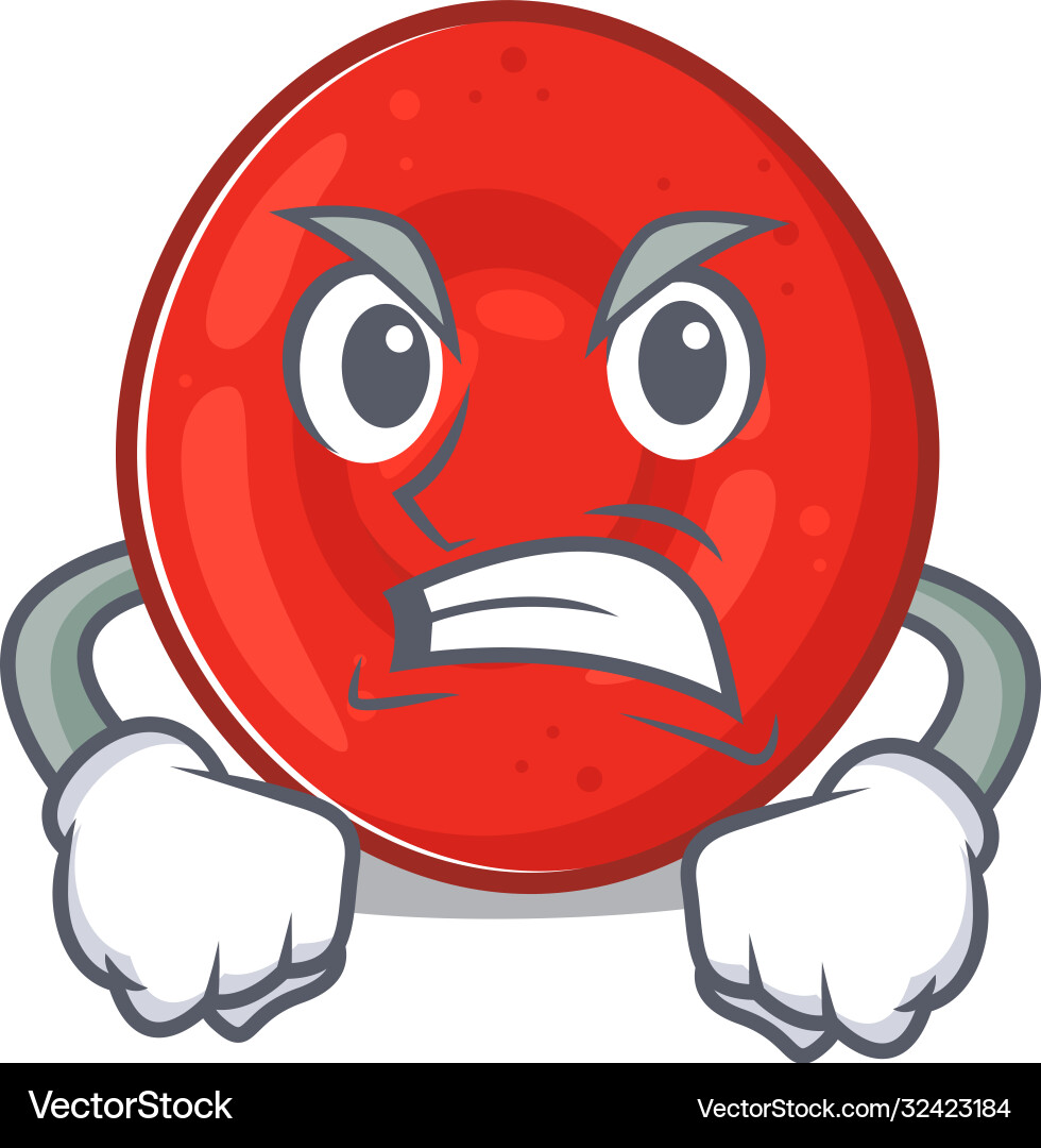 Erythrocyte cell cartoon character design having Vector Image