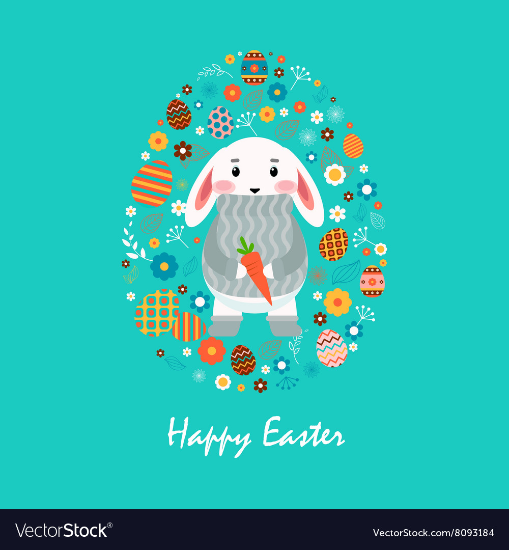 Happy easter 12 Royalty Free Vector Image - VectorStock