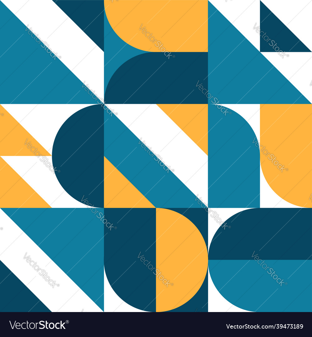 Abstract background colorful geometric mural Vector Image