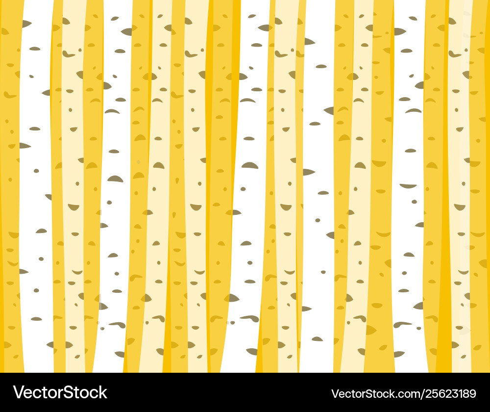 Autumn aspen grove seamless tileable background Vector Image