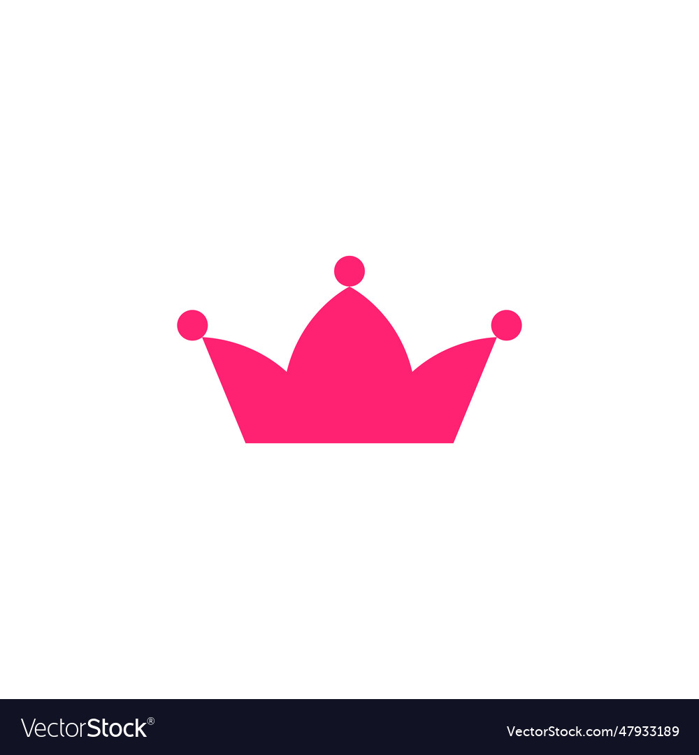 Pink princess crown icon isolated Royalty Free Vector Image Pink princess crown icon isolated Royalty Free Vector Image